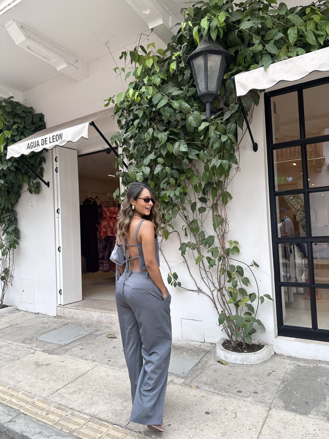 SET PANTS + TOP GRIS RATON - DAA OFICIAL