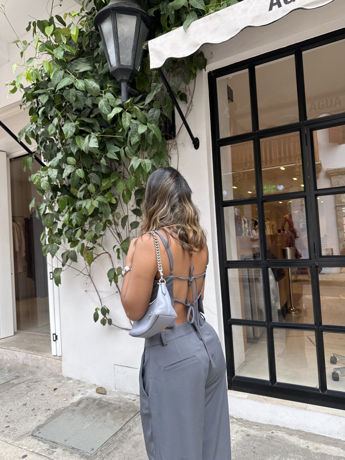 SET PANTS + TOP GRIS RATON - DAA OFICIAL